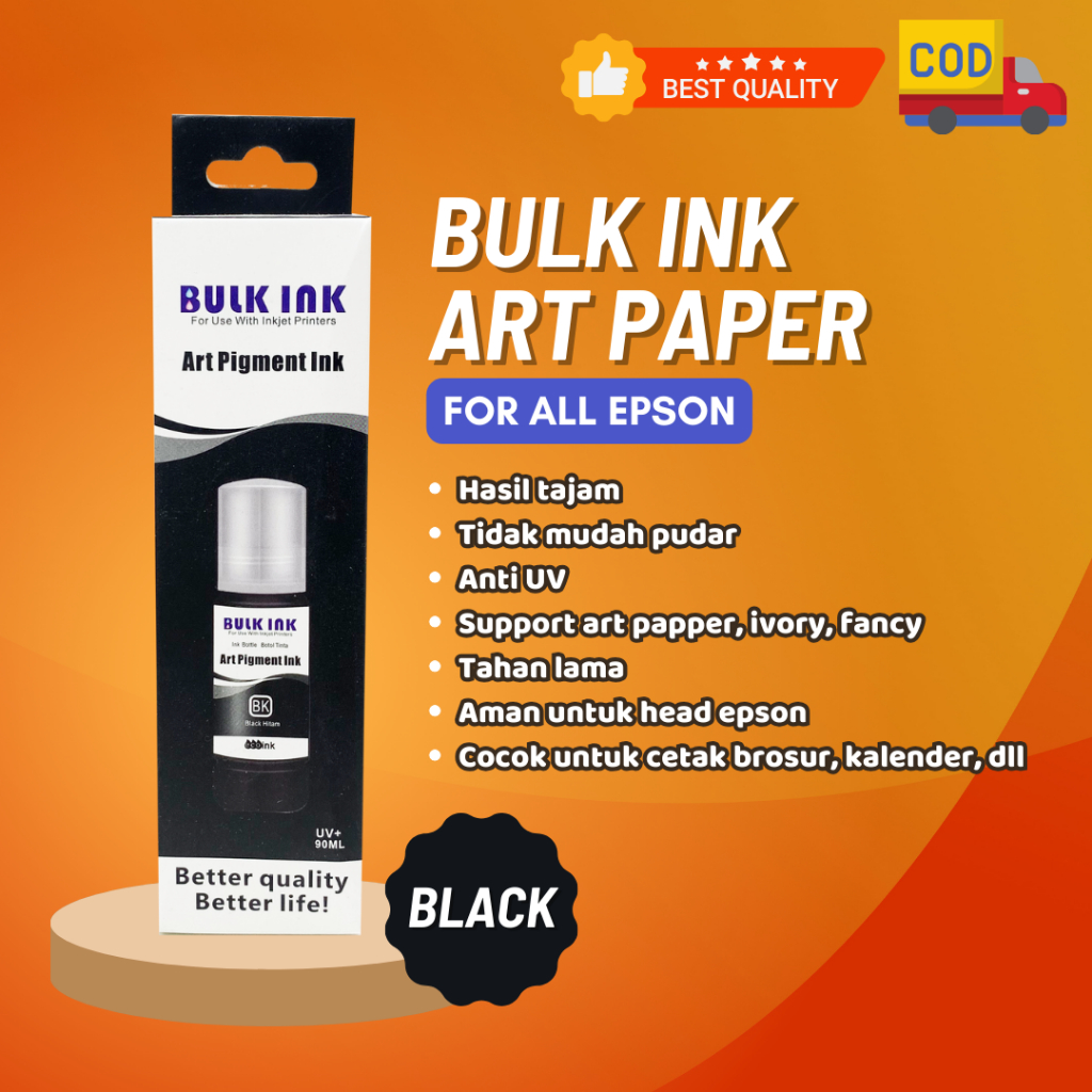Jual Tinta Art Paper Epson Black L120 L3110 L3150 L5190 L1110 L1800 ...