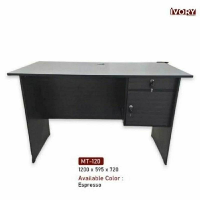 Jual Meja kantor/ meja tulis/meja kerja /meja panel 1/2 Biro Ivory | Shopee Indonesia
