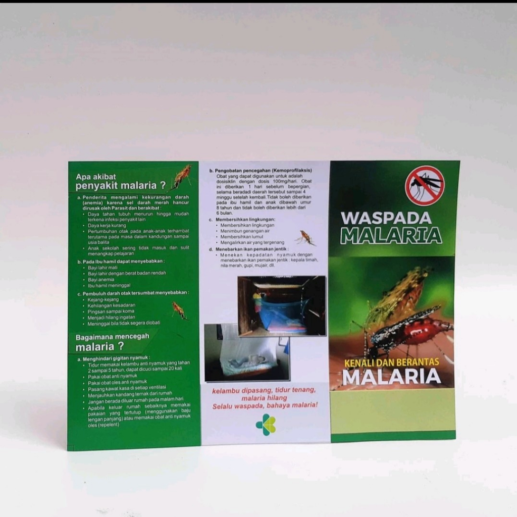 Jual Leaflet / Brosur Malaria, Leaflet Edukasi Malaria | Shopee Indonesia