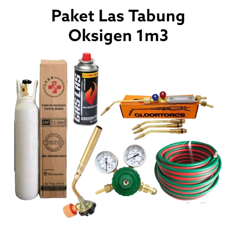 Jual Paket Las Oksigen Tabung 1m3 - Paket Las AC | Shopee Indonesia