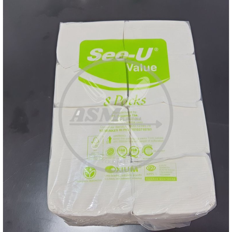 Jual KARTON See-U Tissue Multipurpose 8 IN 1 1 KARTON ISI 6 PACK ...