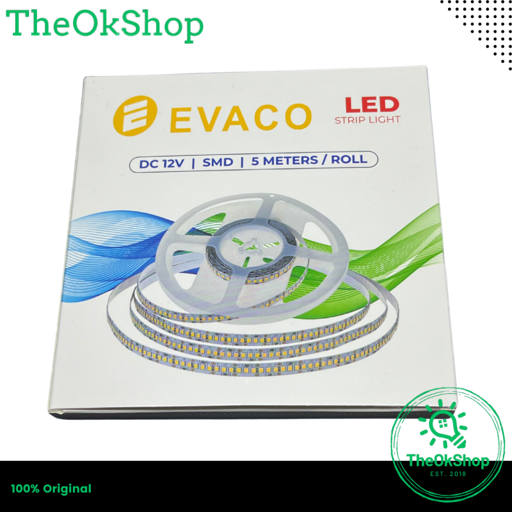 Jual Evaco LED Strip Light, 2835 240 D 5 Meter Ledstrip SMD 5M | Shopee ...