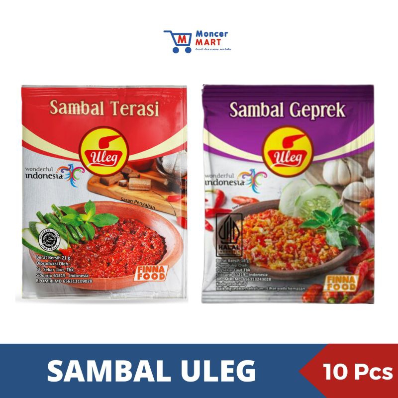 Jual Sambal Uleg Finna Instan Sambal Terasi | Sambal Geprek 10 Sachet ...