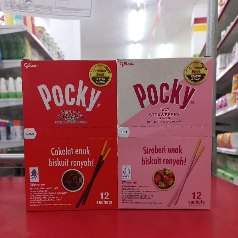 Jual Glico pocky 144 gr, 1 pak isi 12 pcs @12 gr | Shopee Indonesia