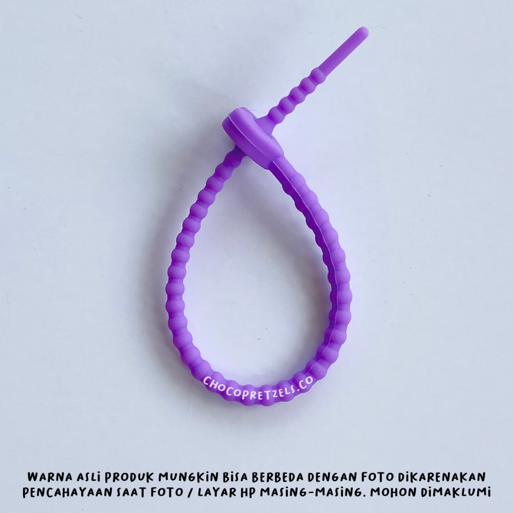 Jual [READY] Heart Shaped Silicone Cable Ties / Kabel Ties Warna Tali ...