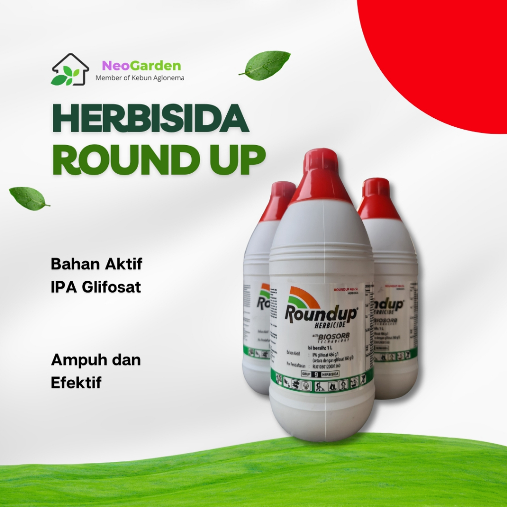 Jual Herbisida ROUNDUP 1000 ml (1 Liter) 468 SL - Racun Rumput Liar ...
