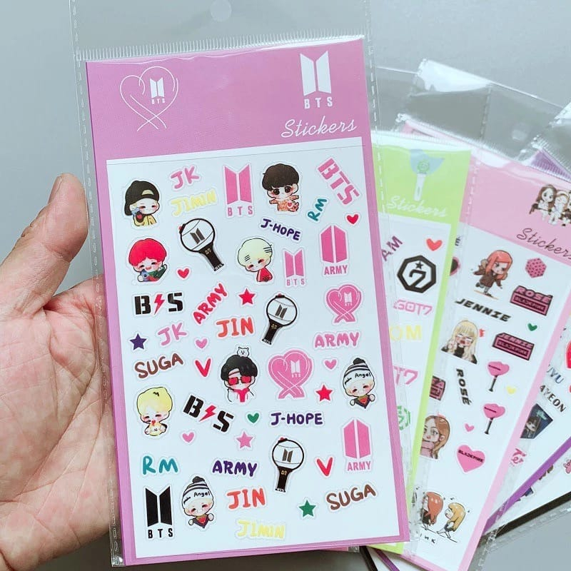 Jual [BS] BISA COD Sticker BTS BT21 KPOP Stickers GOT7 SEVENTEEN TWICE ...