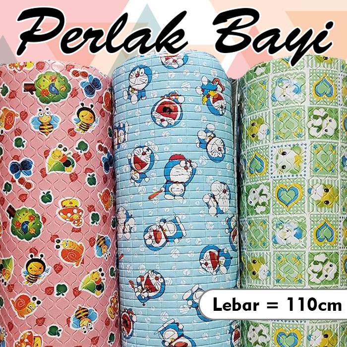 Jual Perlak Bayi alas ompol tebal meteran lebar 110cm per 50cm | Shopee ...