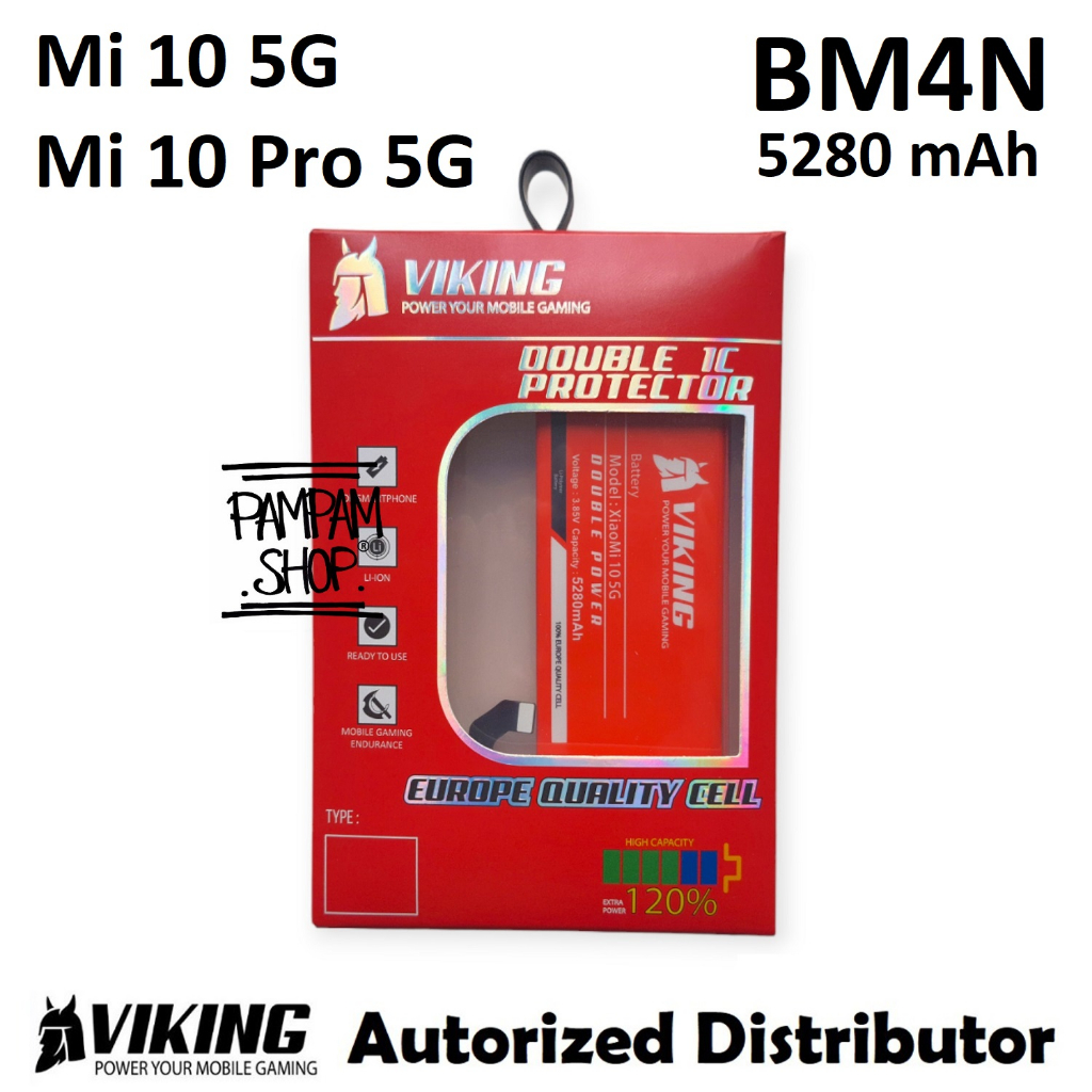 Jual VIKING Baterai Double Power BM4N XiaoMi Mi 10 5G Mi10 Pro Batre ...