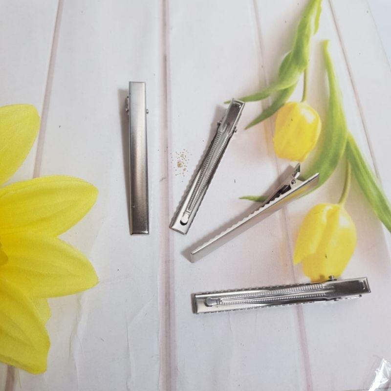 Jual (12 pcs) JEPIT BUAYA ALLIGATOR CLIP JEPIT POLOS JEPIT BESI HITAM ...