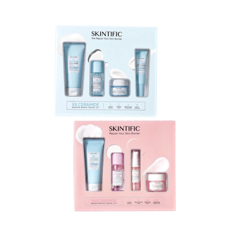 Jual SKINTIFIC TRAVEL KIT 5X CERAMIDE BARRIER & NIACINAMIDE BRIGHTENING ...