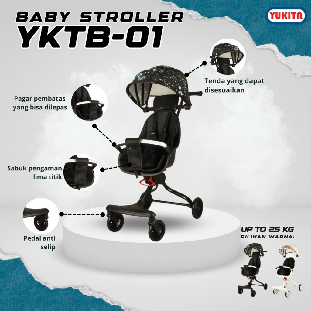 Jual Sepeda Stroler Sepeda Roda Empat Sepeda Dorong YUKITA YKTB-01 ...