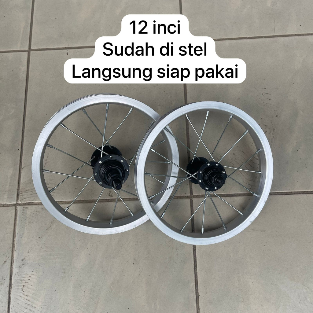 Jual Wheelset Velg Sepeda 12 Inch BMX Alloy Rims | Shopee Indonesia