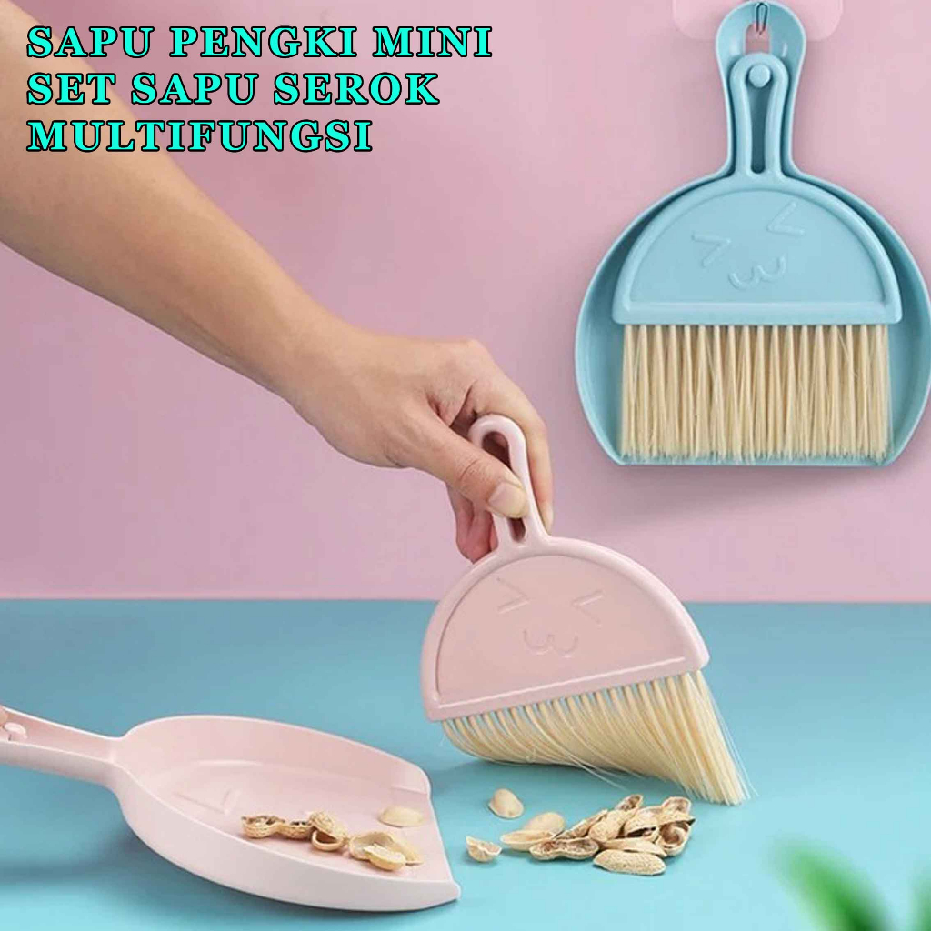 Jual Sapu Set Serok / Sapu Pengki Mini / Sapu Mini Portable / Alat ...