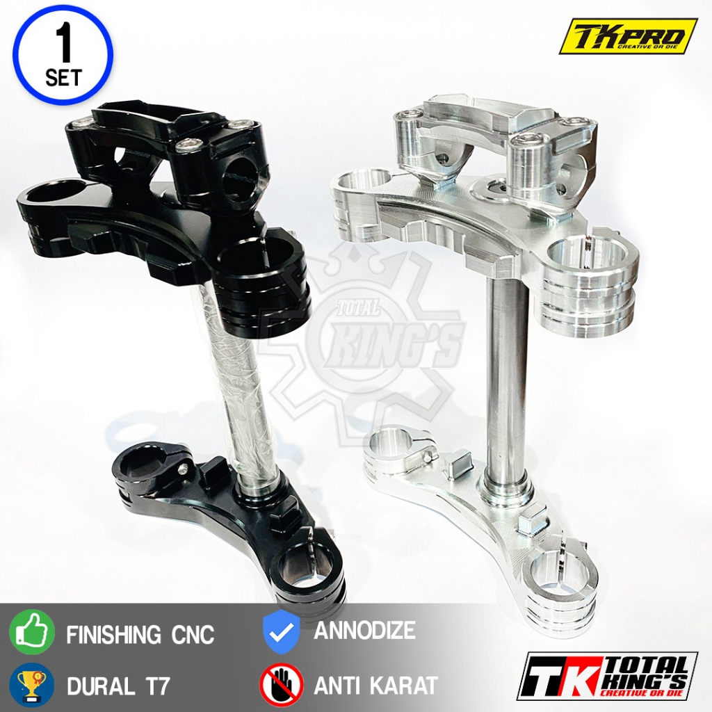 Jual SEGITIGA FORK ATAS BAWAH NINJA AS 33 PNP RXKING SCORPIO FINISHING CNC DURAL T7 BY TKPRO ...