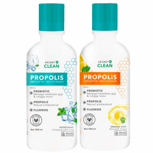 Jual Secret Clean Propolis Antiseptic Mouthwash 500 ML | Shopee Indonesia