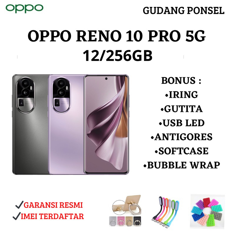 Jual OPPO RENO 10 PRO 5G 12/256GB Garansi Resmi + Bonus | Shopee Indonesia