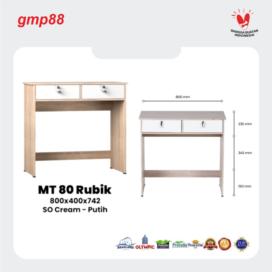 Jual OLYMPIC MEJA BELAJAR / MEJA TULIS / MEJA KERJA / MEJA KANTOR MT 80 ...