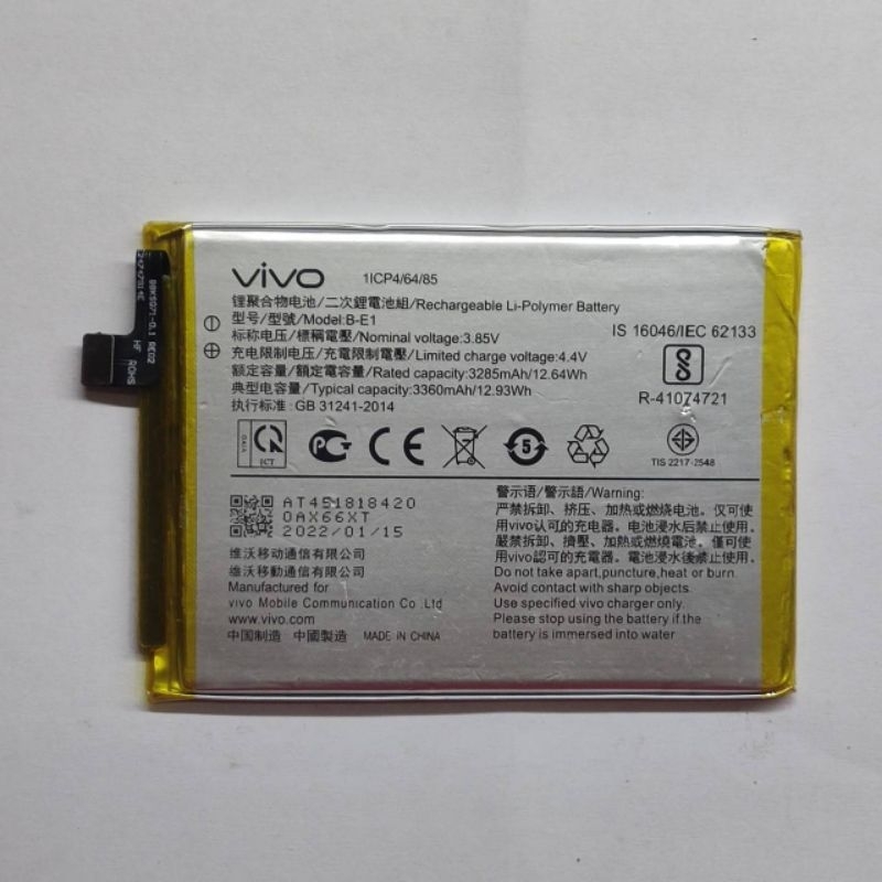 Jual Baterai Vivo Y71 / B-E1 Copotan Normal Tested | Shopee Indonesia