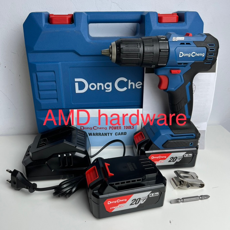 Jual MESIN BOR TEMBOK CORDLESS 13mm DONGCHENG DCJZ2050i BATERAI 20Volt ...