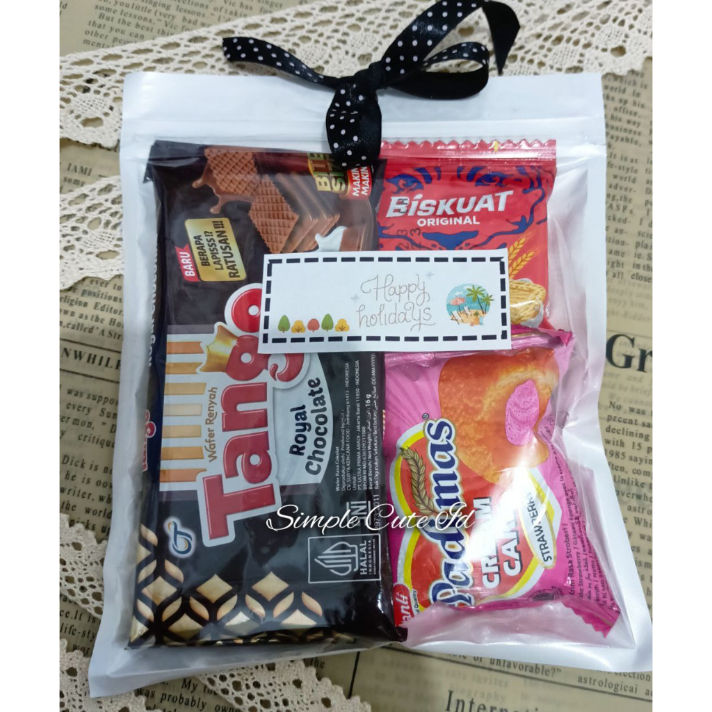 Jual Mini Gift Snack Free Stiker & Custom Tulisan/ Ucapan Mini Hampers ...
