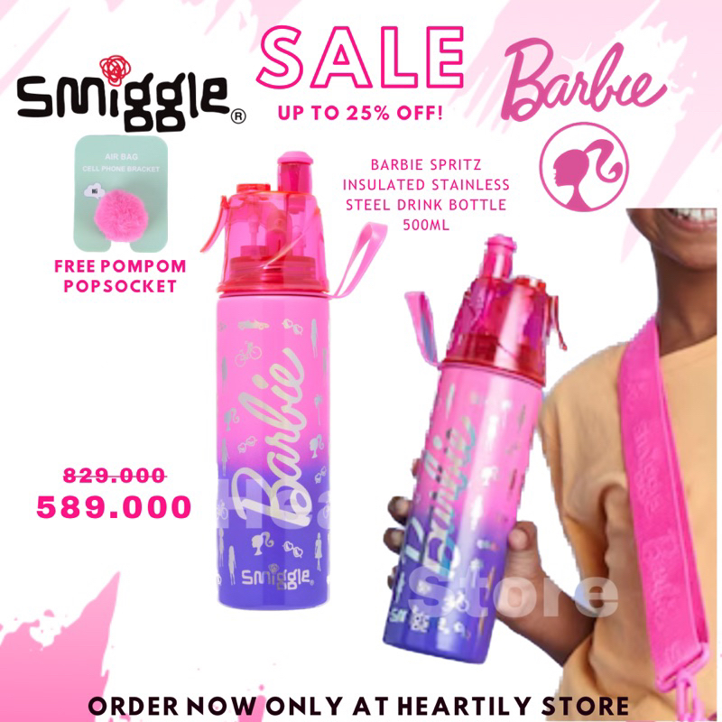 Jual [READY JKT] Original Singapore Smiggle Barbie Spritz Insulated ...