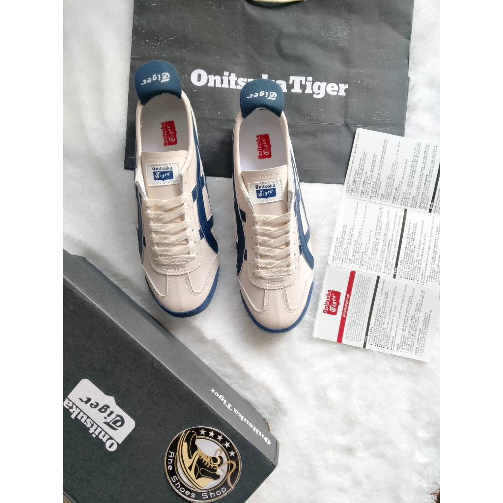 Jual sepatu jepang 0nitsuka tiger creamy navy/green beige semia ...