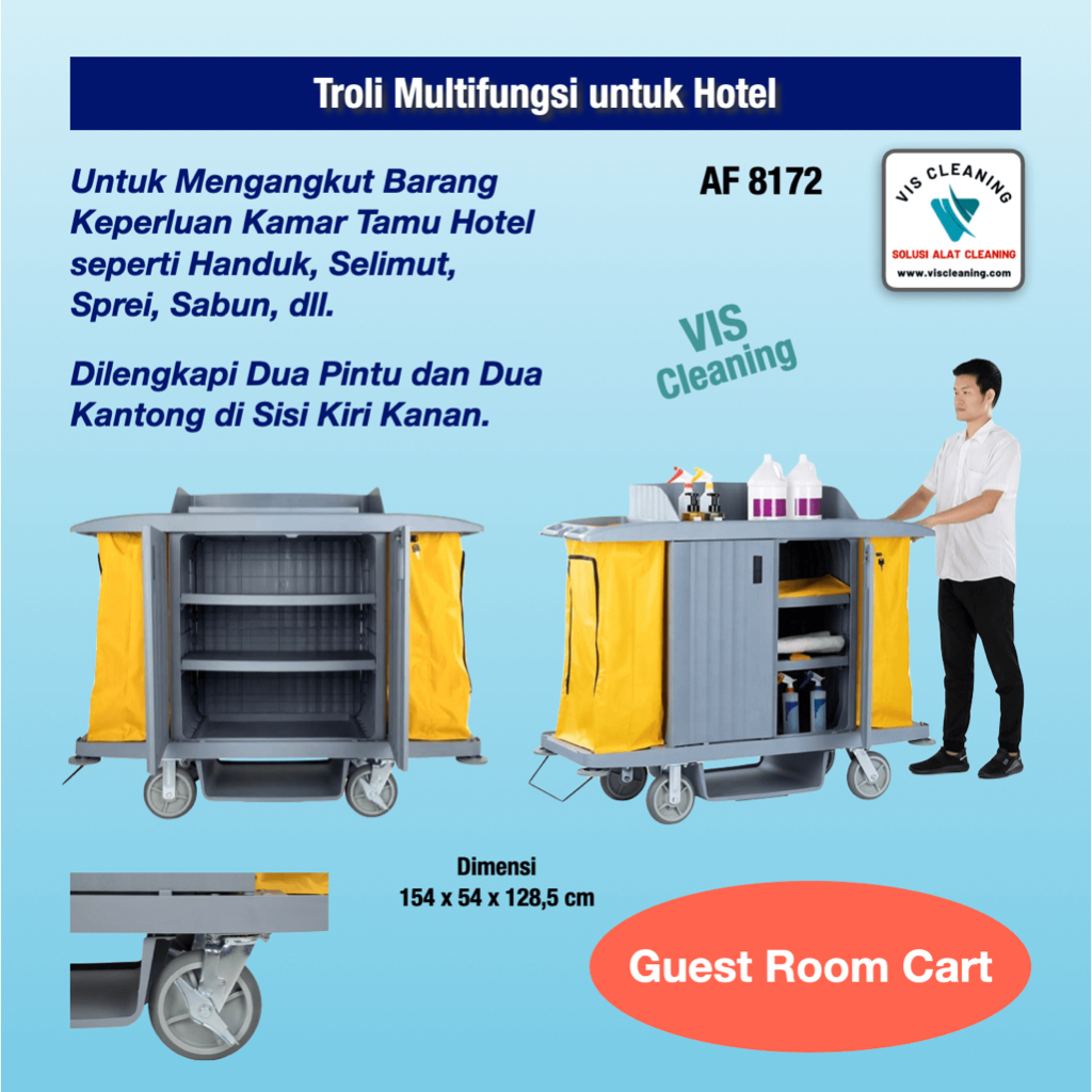 Jual Guest Room Cart Multifungsi - Troli Kamar Tamu untuk Hotel ...