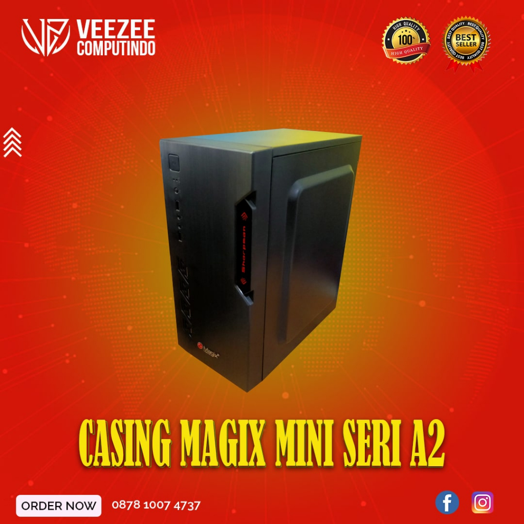 Jual Casing case cpu pc komputer magix mini seri A + power supply 500 ...