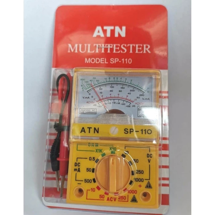 Jual Multitester Mini ANALOG Tester Avometer YX 1000A ATN Body Kecil ...