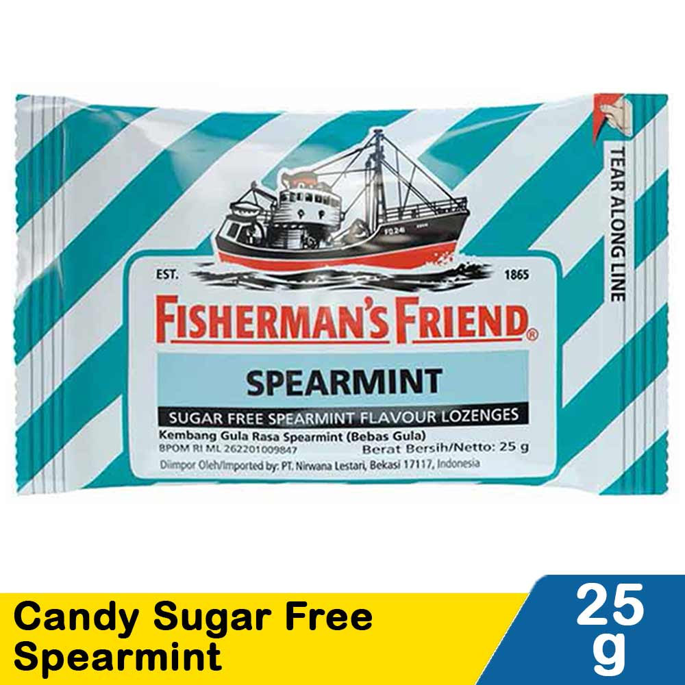 Jual Permen Fisherman's Candy Sugar Free Spearmint 25G | Shopee Indonesia