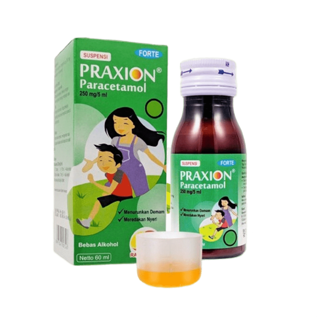 Jual Praxion Forte Sirup 60 ml Pharos / Paracetamol / Obat Demam / Obat ...