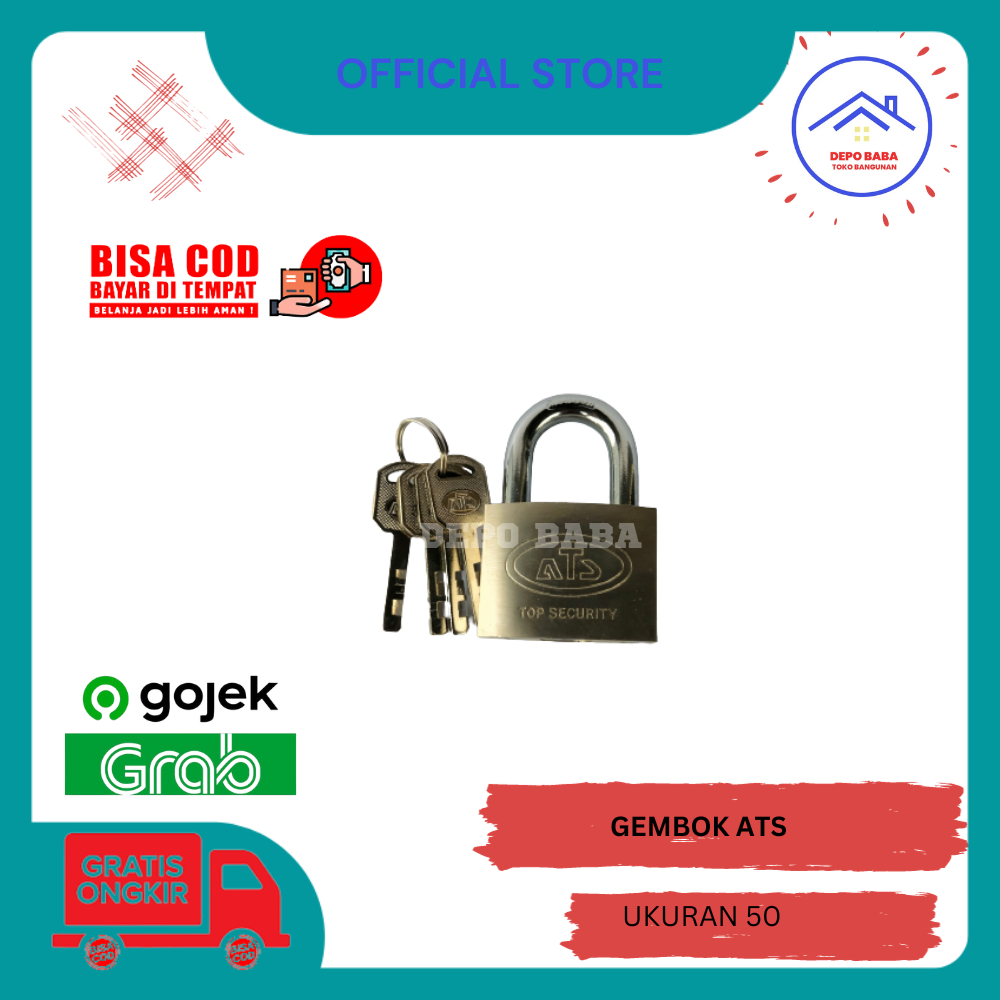 Jual ATS Gembok Pagar Rumah Anti Maling / Anti Karat Besar Ukuran 60MM ...