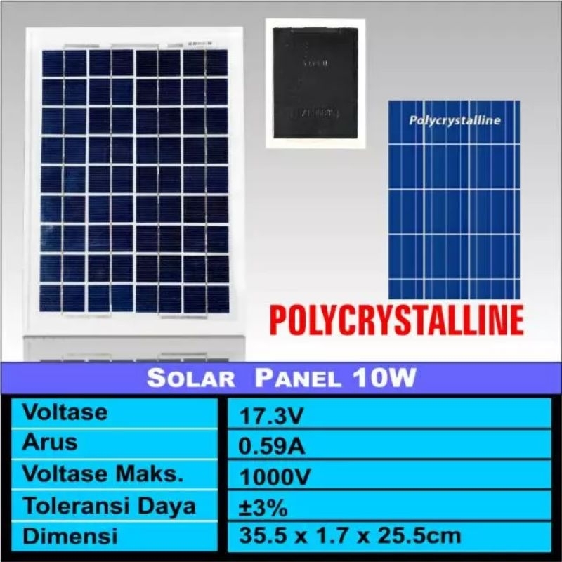 Jual Solar Panel 10 Watt Papan Solar Panel Solar Cell | Shopee Indonesia