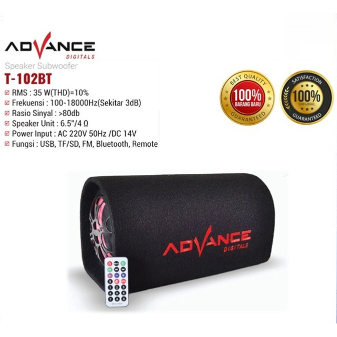 Jual Speaker Advance T-102 / T102 BT ( Subwoofer + Bluetooth + Bass ...