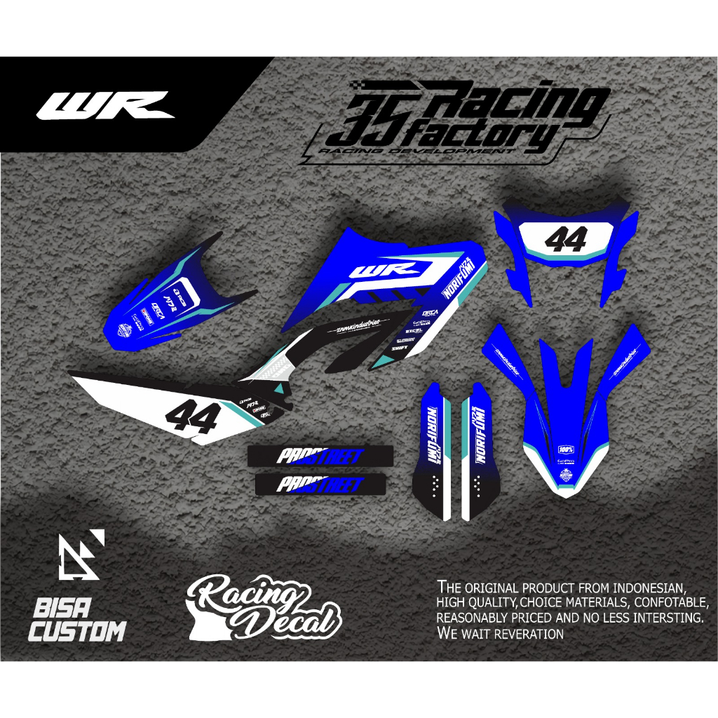 Jual Decal Stiker Yamaha WR155 Supermoto full body masih bisa custom ...
