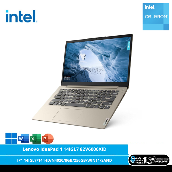 Jual Lenovo IdeaPad 1 14IGL7 82V6006XID [IP1 14IGL7/14"HD/N4020/8GB ...