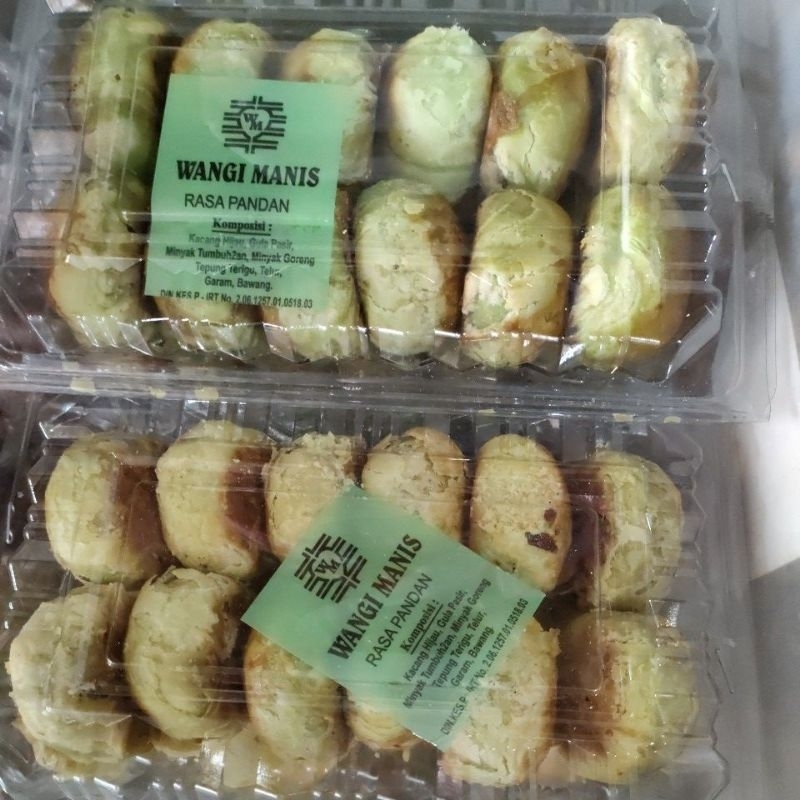 Jual pia kacang hijau wangi manis original dan rasa pandan pia makmur ...