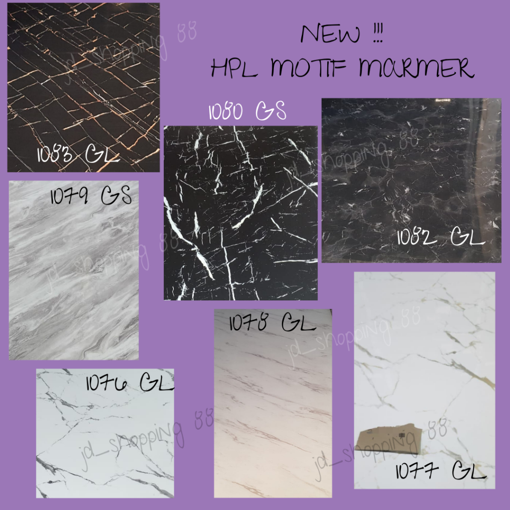 Jual (LUAR KOTA WAJIB PALLET KAYU) HPL Winston NEW Motif Marmer ...