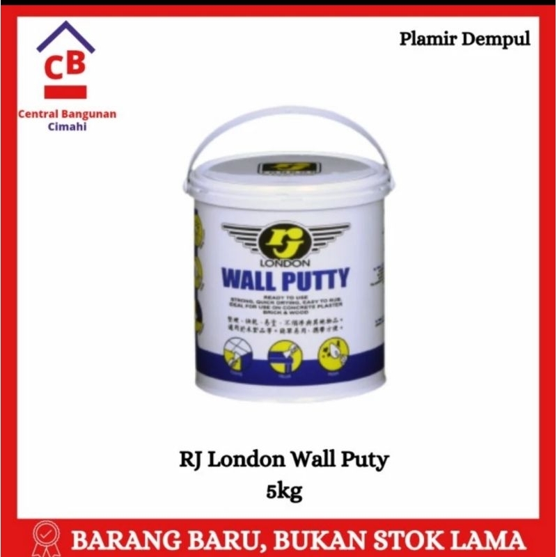 Jual RJ Wall Putty / Dempul Tembok RJ 5 kg | Shopee Indonesia
