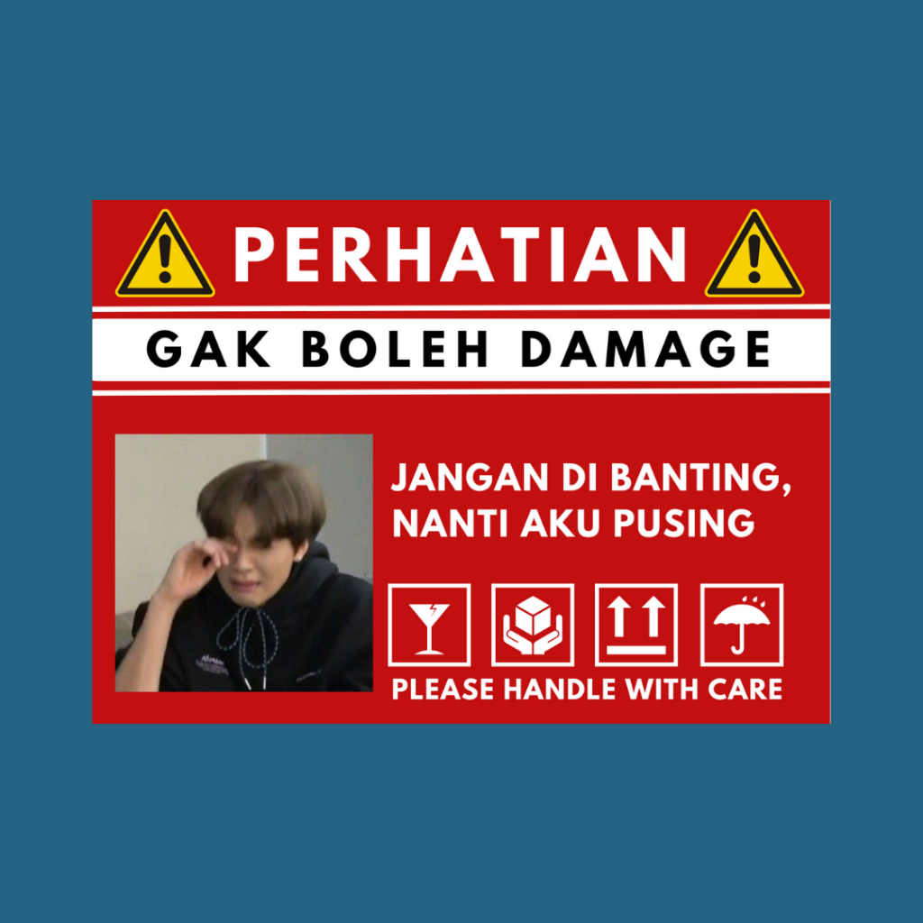 Jual Stiker Fragile Haechan Pusing | Shopee Indonesia
