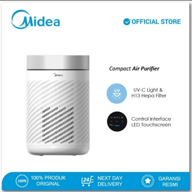 Jual Midea Air Purifier KJ250G-Z42 LED UV dan H13 Hepa Filter NEW MURAH ...
