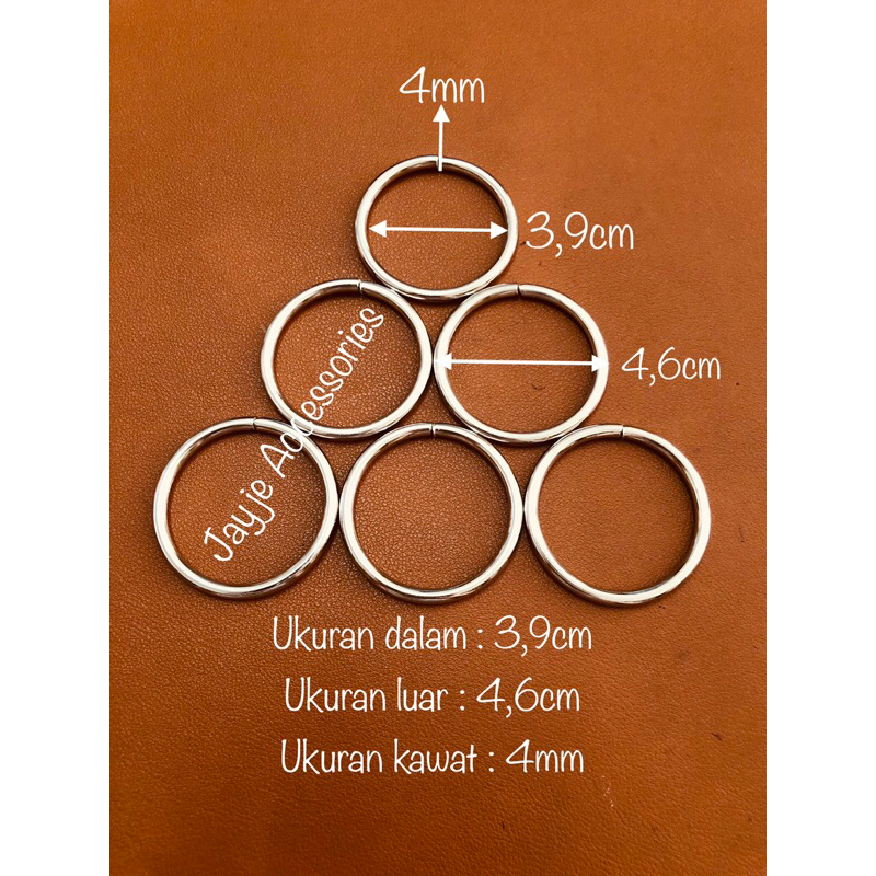 Jual ring bulat besi 3,9cm / ring o 39mm / ring besi bulat 3,9cm / O 4 ...