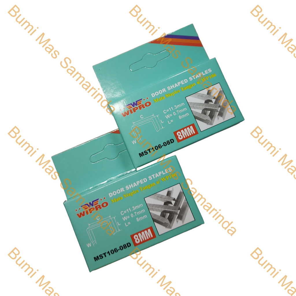 Jual WIPRO REFILL ISI ULANG PAKU MATA STAPLES TEMBAK 8 MM 1000 PCS ...