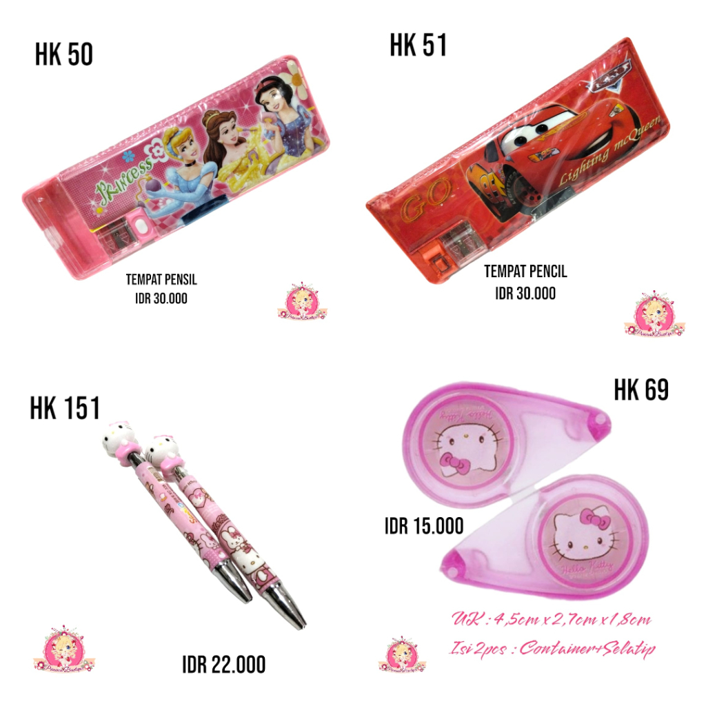Jual Perlengkapan Sekolah Hello Kitty Cewek/Cowok (HK49-323) | Shopee Indonesia