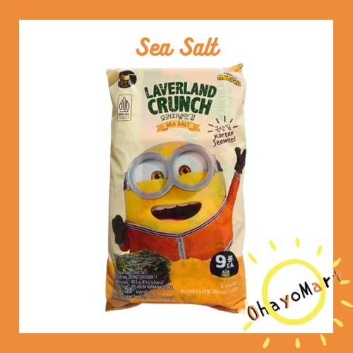 Jual Laverland Crunch sea salt/ Rumput Laut/ seasalt seaweed/ snack ...