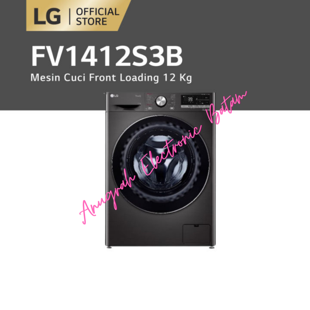 Jual LG FV1412S3B MESIN CUCI FRONT LOADING 12 KG INVERTER FV1412 ...