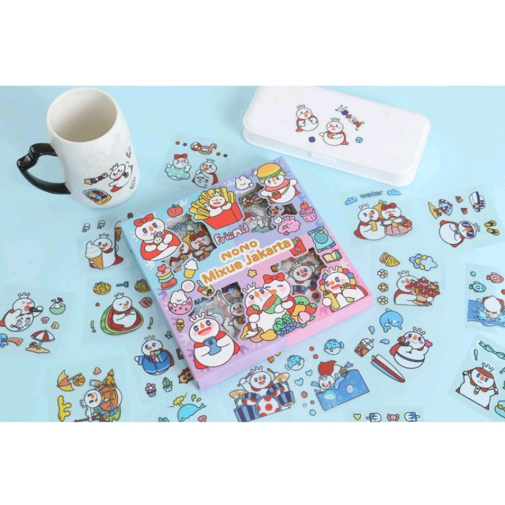 Jual Sticker Lucu MIXUE Label Hp Buku Diary Tumbler DIY Isi 100Pcs ...