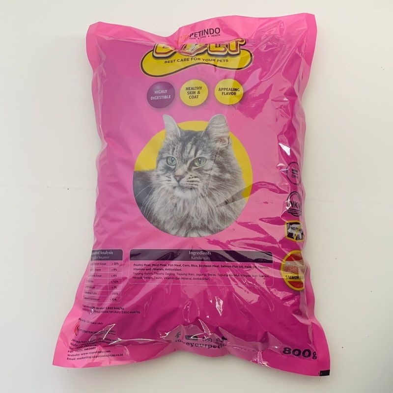 Jual Bolt Salmon Catfood 800gr Makanan kering kucing kible bulat ...
