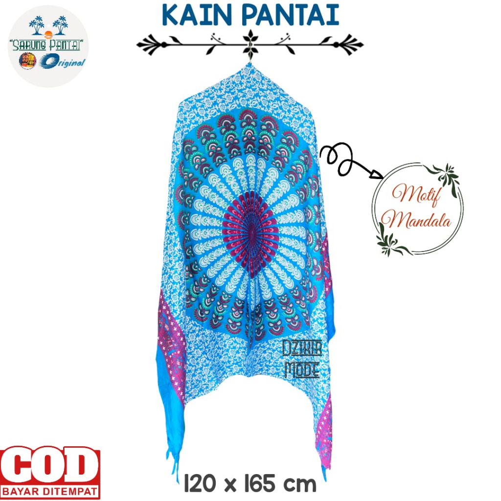 Jual kain pantai motif madala - sarung pantai bali - kain pantai bali ...